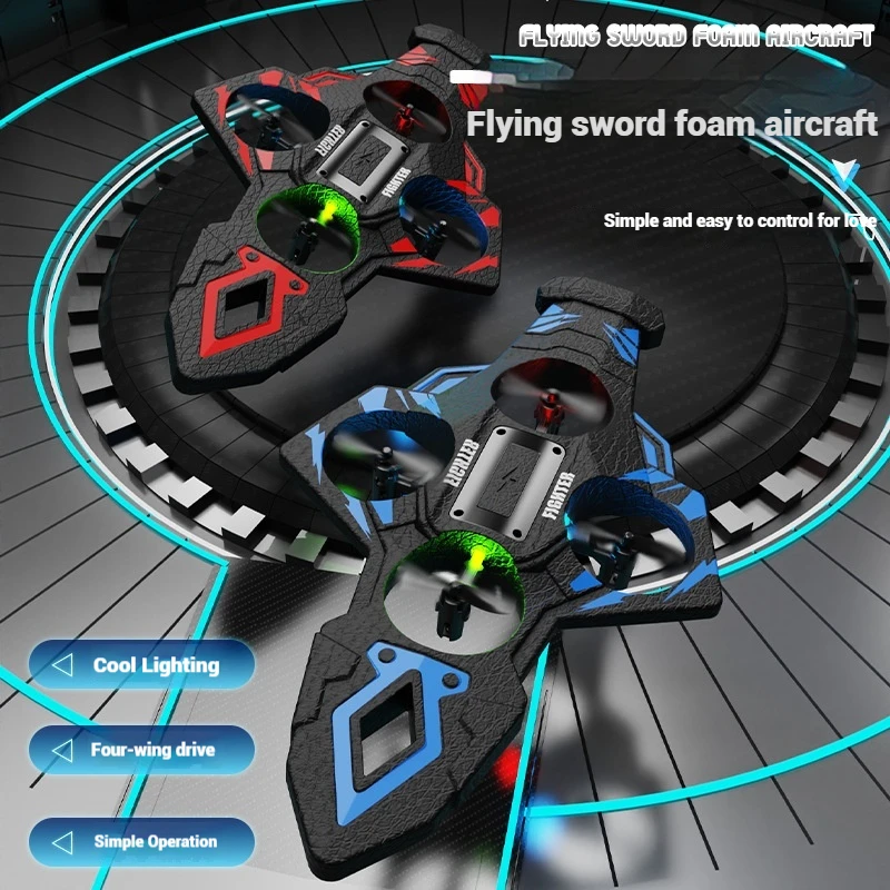 New Remote Controlled Colorful Light Foam Flying Sword Toy Stunt ...