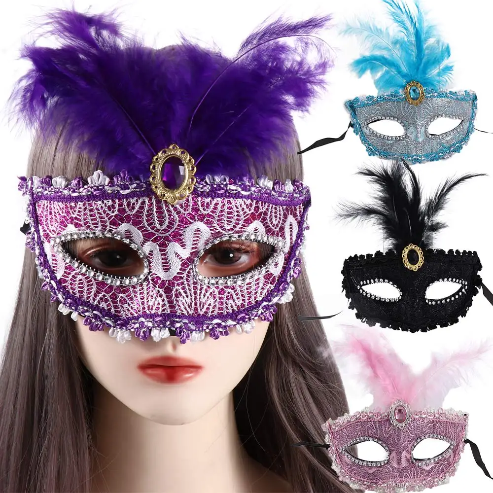 Venetian Side Half Mask