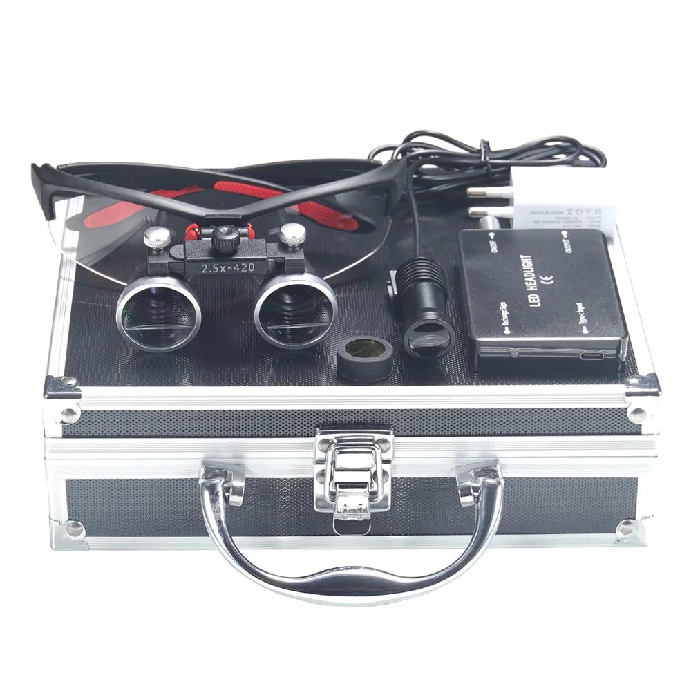 Lupas-dentales-2-5-3-5x-lupa-negra-laboratorio-m-dico-lupa-Binocular ...