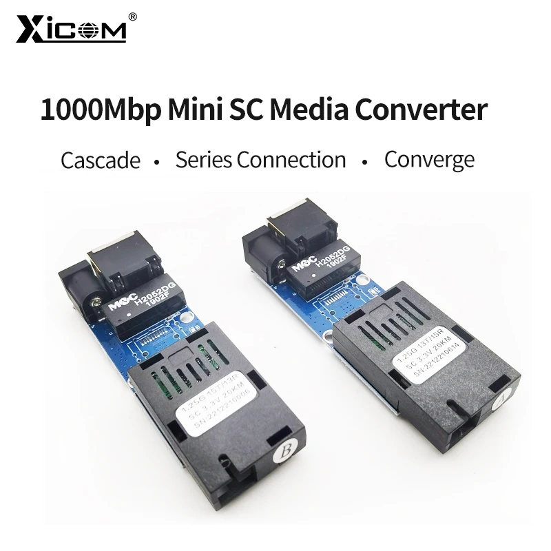 Mini Gigabit Óptica Media Converter, Ethernet Fiber Switch, PCBA Board ...