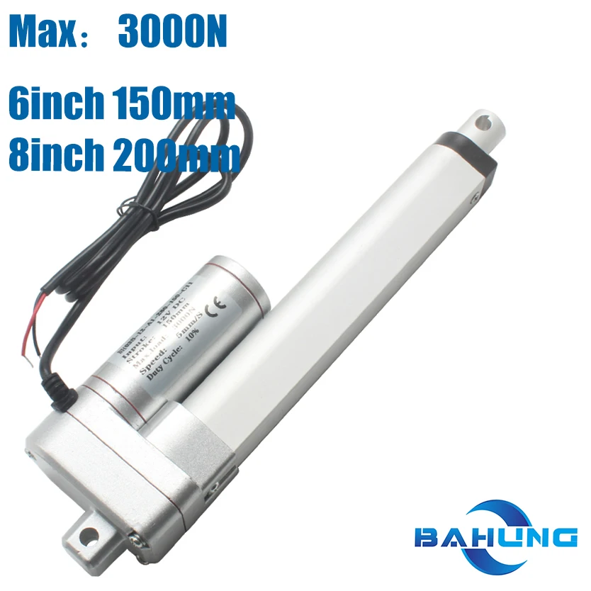 Heavy-Duty-Linear-Actuator-150-200mm-6-8inch-Stroke-Electric-Motor-12V ...