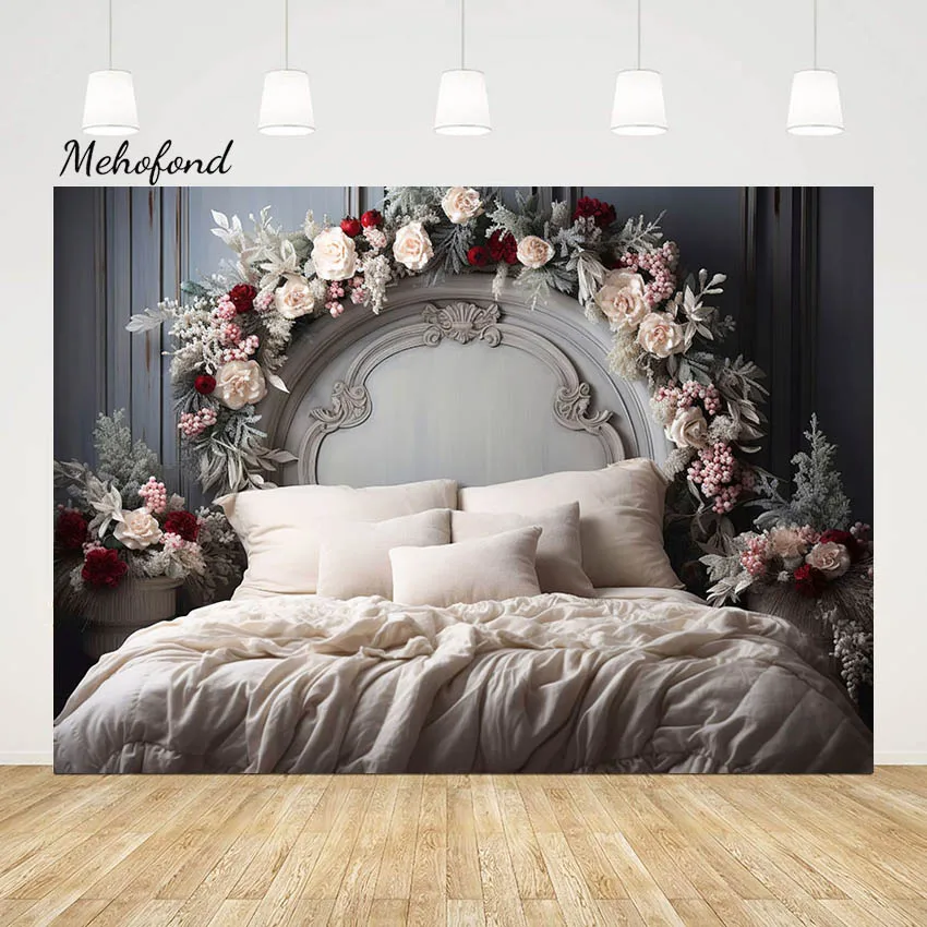Mehofond-Indoor-Flowers-Headboard-Backdrops-Kids-Adult-Photocall ...