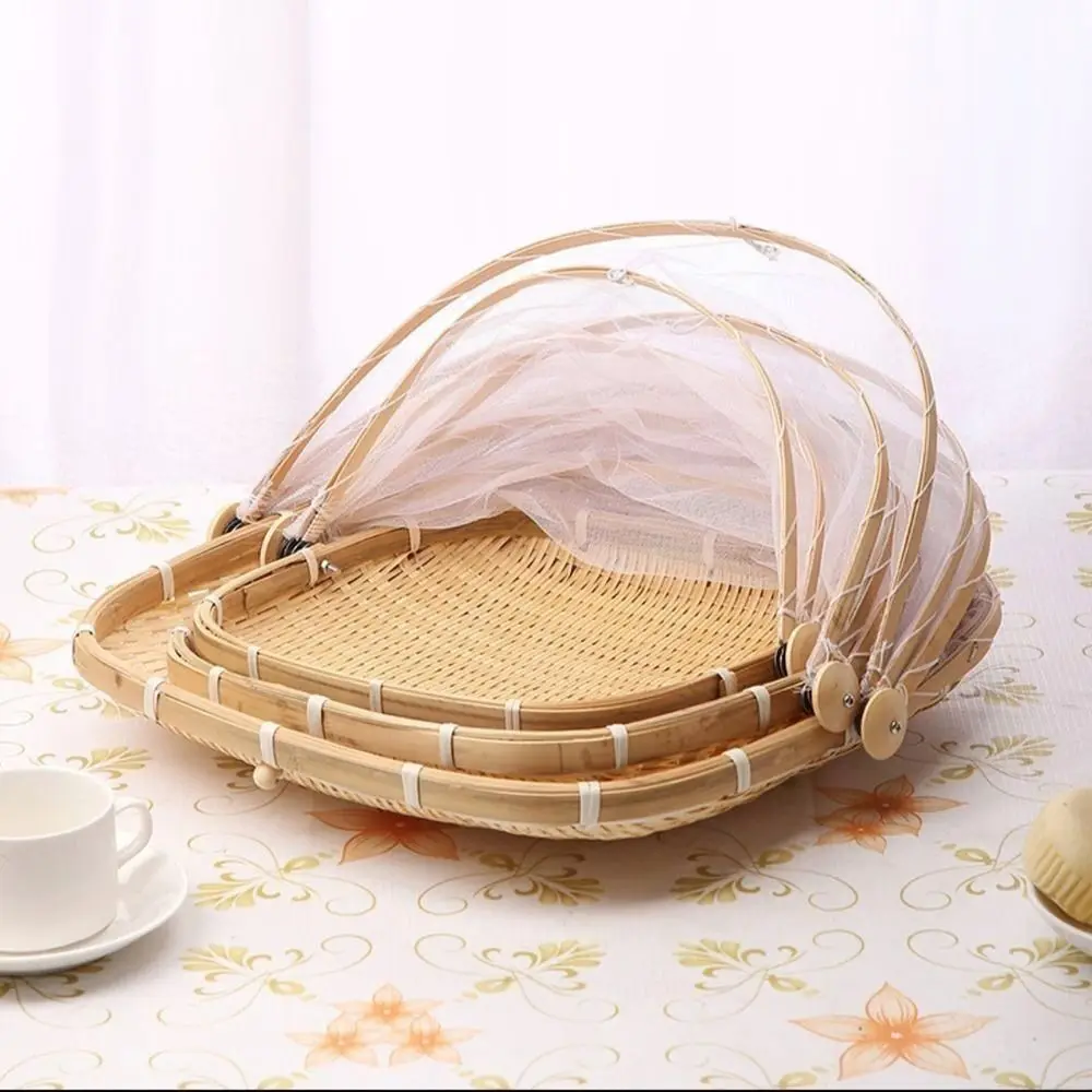 Anti-insect-Dustproof-Basket-Anti-mosquito-Hand-Woven-Tent-Basket-Fruit ...