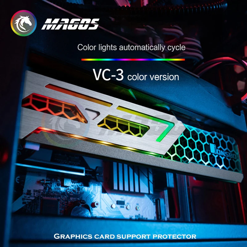 Jonsbo Universal Rgb Gpu Bracket, Graphics Card Support Frame 5v ...