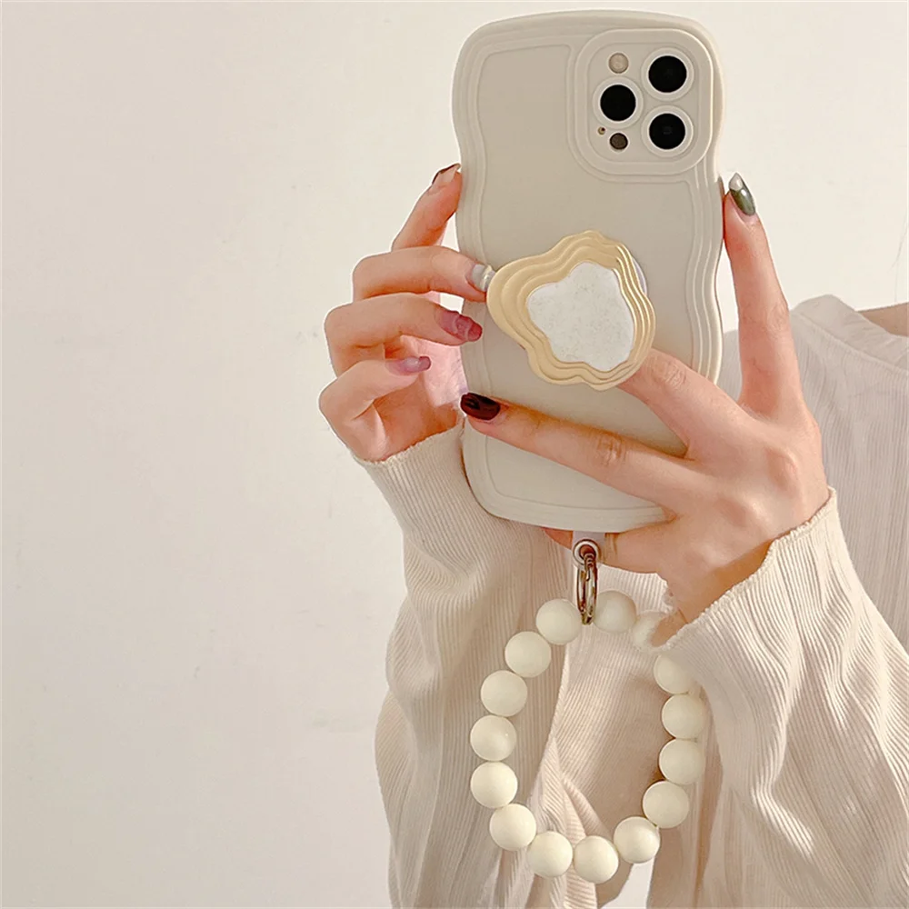 Luxury-3D-Metal-Gem-Bracket-Bead-Bracelet-Wavy-Soft-Phone-Case-For ...