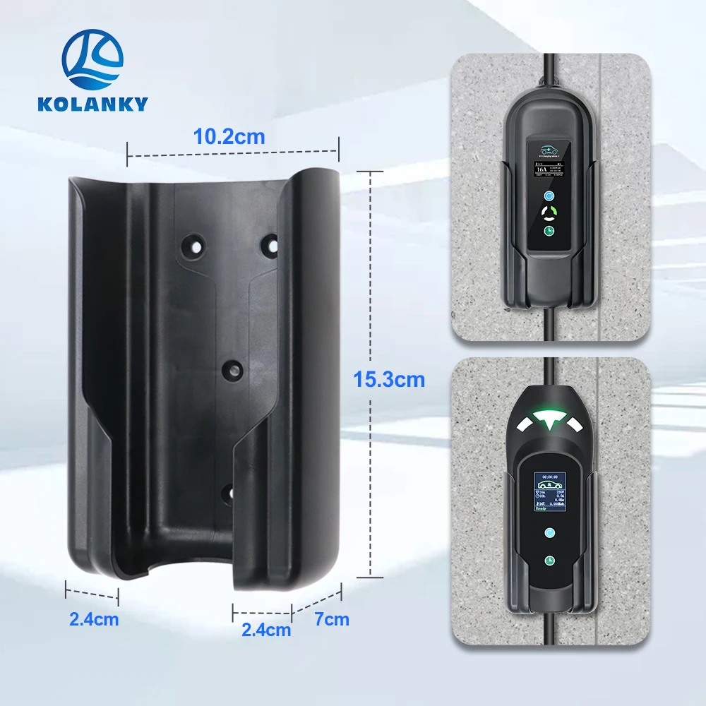 Portable-EV-Charger-Control-Box-Holder-Electric-Vehicle-Charging-Plug ...