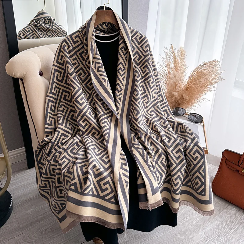 Fashion winter warm scarf for women, luxury designer scarf - AliExpress ...