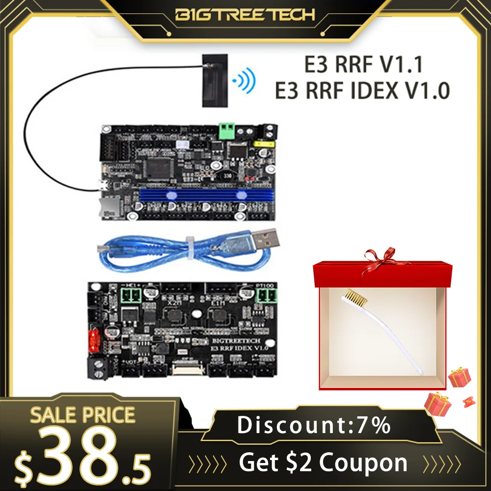 Placa de Control BIGTREETECH E3 RRF V1.1 RRF IDEX V1.0 con TMC2209 UART piezas de impresora 3D ...