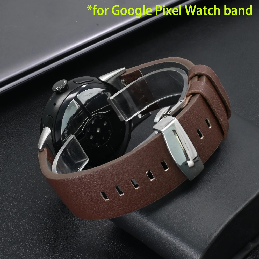 Leather Band for Google Pixel Watch 3 45mm Classic Correa Wristband ...