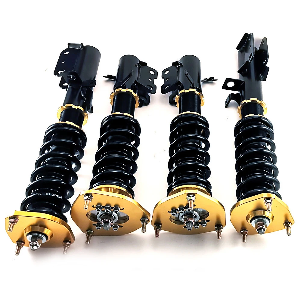 Coilovers-Spring-Struts-Racing-Suspension-Coilover-Kit-Front-Rear-Shock ...