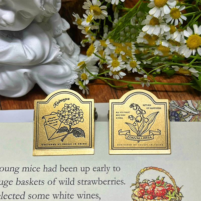 Lily-Of-The-Valley-TN-Brass-Paper-Clips-Journal-Notebook-Decoration ...