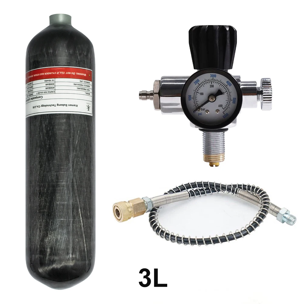 TUXING 3L 4500Psi 300Bar Carbon Fiber Cylinder with Charging Station ...