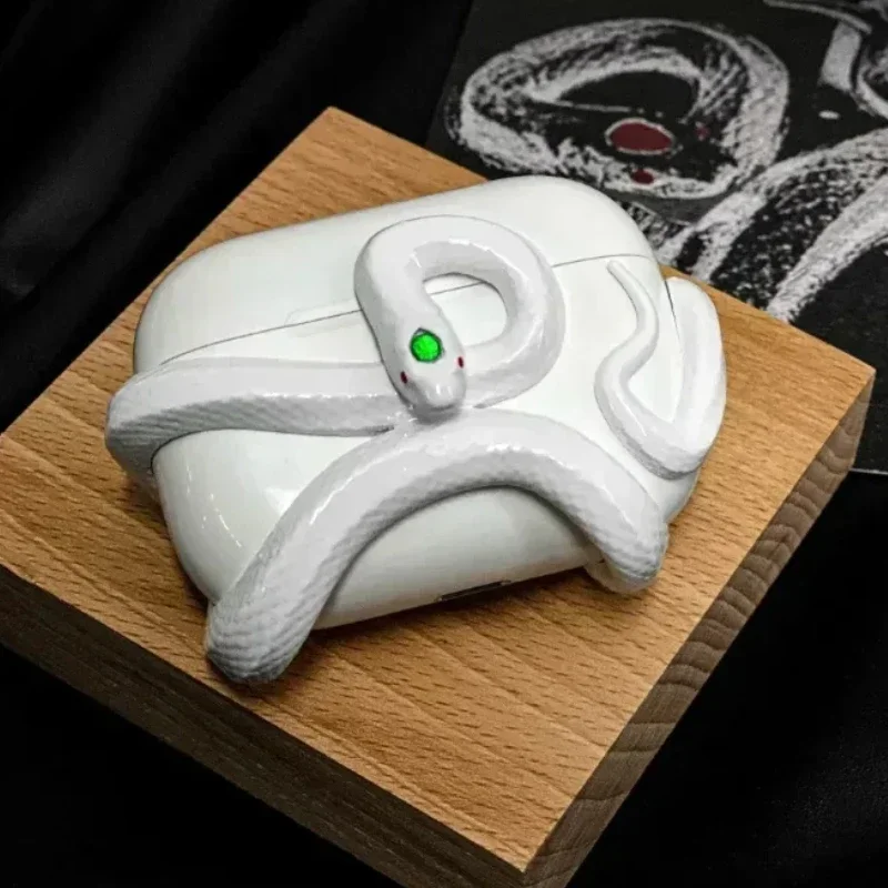 Original-Airpods-Case-Winding-Snake-Resin-Shell-Cover-Airpods-3 ...