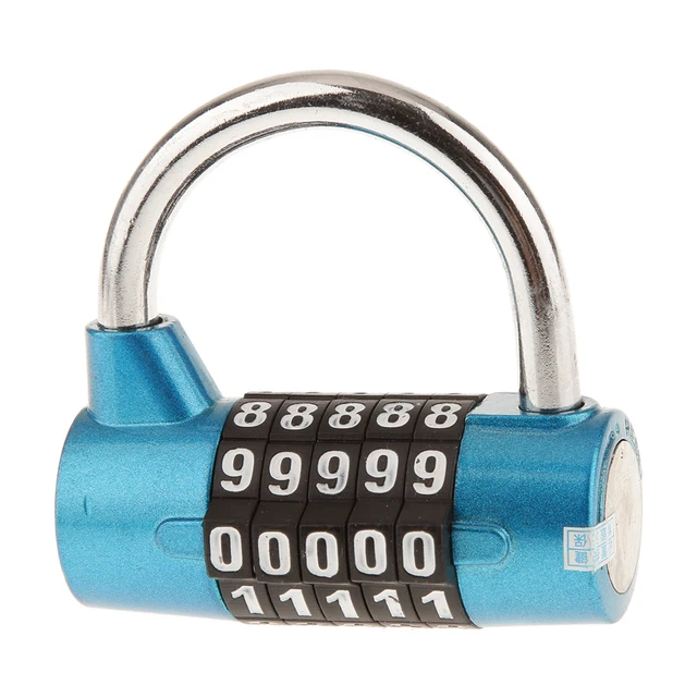 Mini Kombinált Lakat 5 Számjegyű Jelszó Kód Dial Combo Lock Tornaterem ...