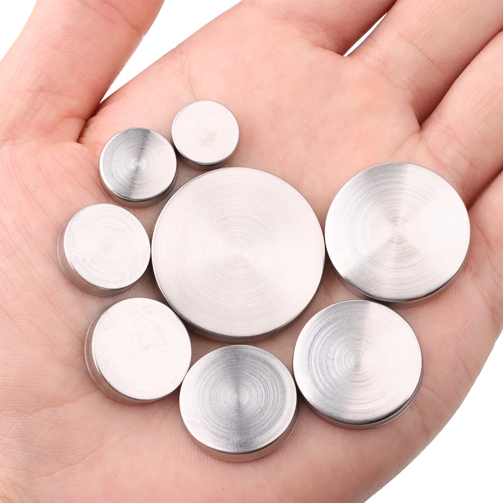 8Pcs Mirror Fasteners Stainless Steel Decoration Screw Covers For Glass ...