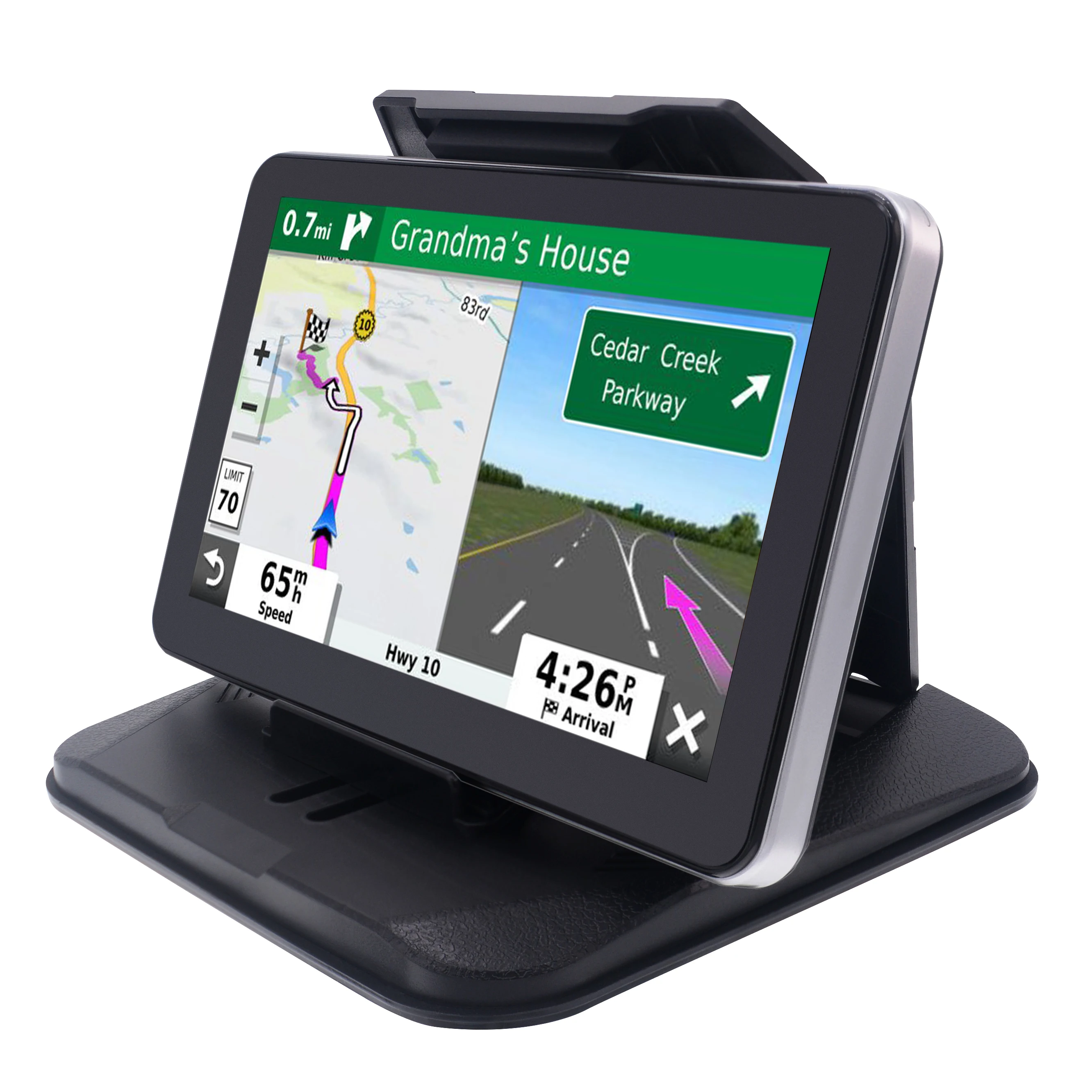 iSaddle Dashboard GPS Mount Holder - Phone Tablet PC Navigation for ...