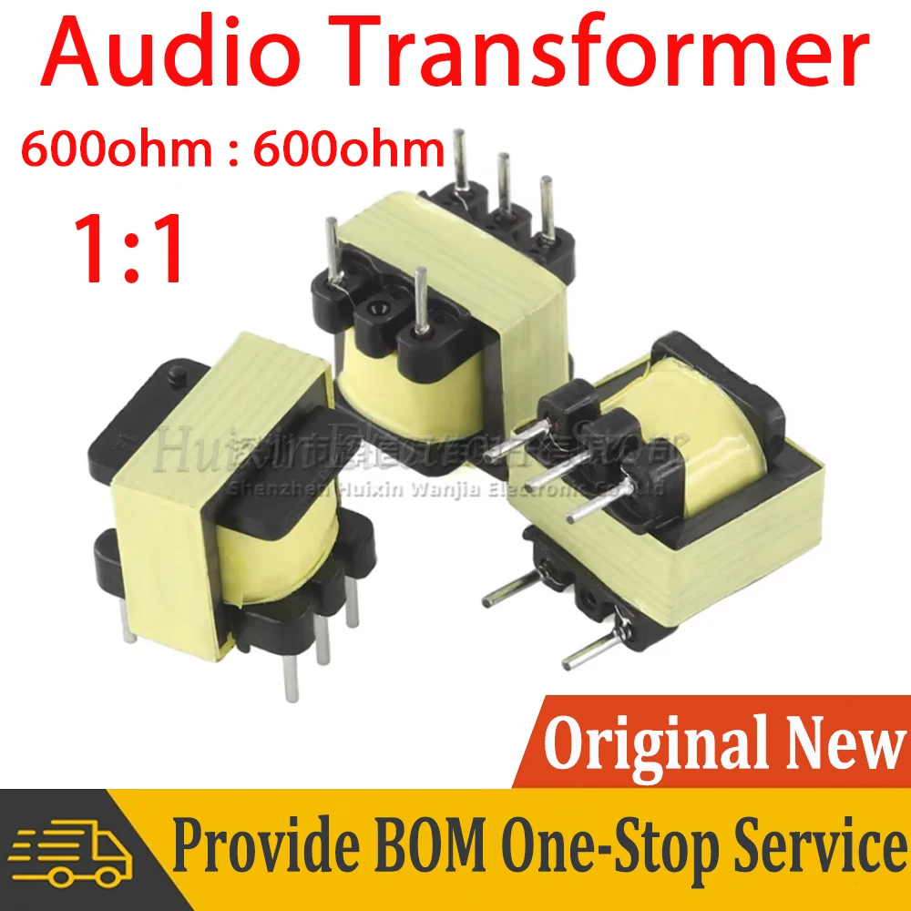 5pcs-EI14-Type-Audio-Transformer-600-600-Ohm-1-1-Coupled-Isolation ...