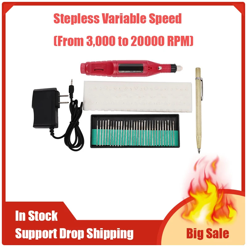 Electric-Mini-Engraver-Pen-Mini-Diy-Engraving-Tool-Kit-For-Metal-Glass ...