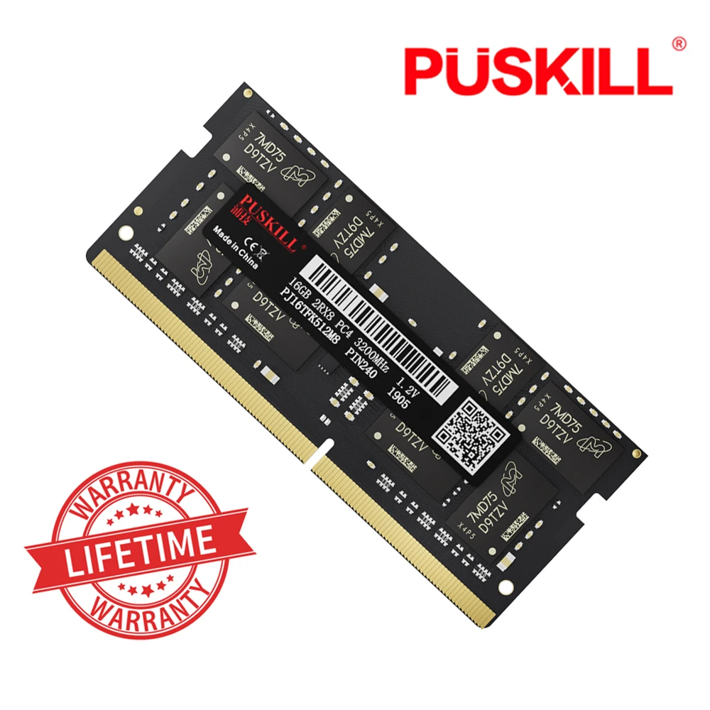 PUSKILL memoria Ram DDR4 8 GB 4 GB 16 GB 2400 mhz 2133 2666 mhz sodimm cuaderno de alto ...