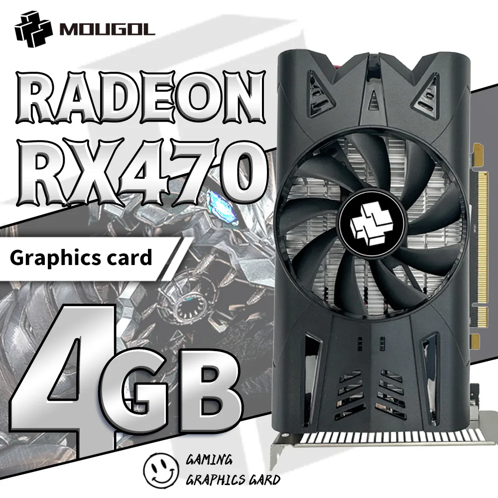 MOUGOL-AMD-Radeon-RX470-4G-Graphics-Card-GDDR5-Memory-256Bit-PCIE3-0x16 ...