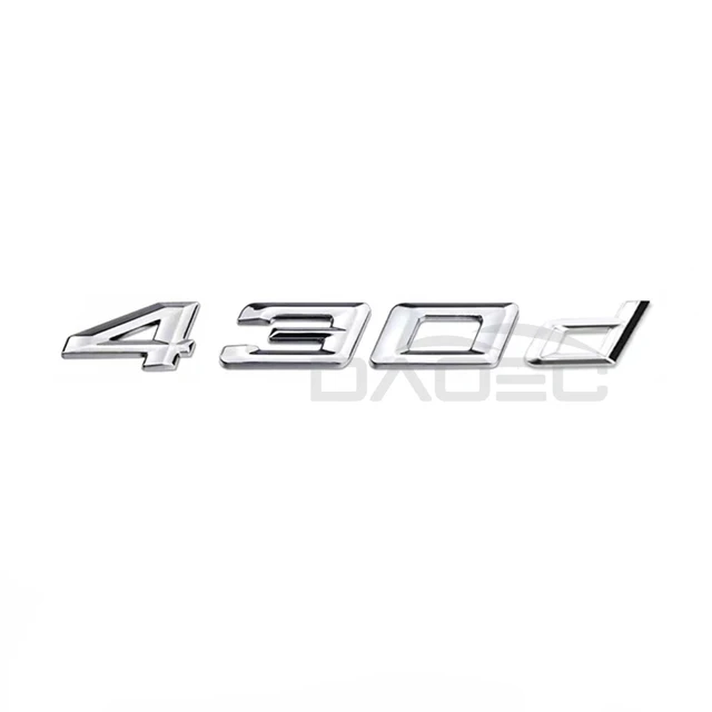 Car 3D ABS Trunk Letters Logo Badge Emblem Styling Decals Sticker For ...