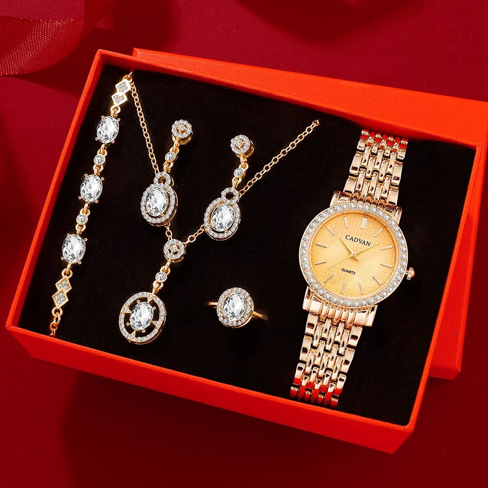 6PCS-Set-Women-Gift-Luxury-Watches-For-Ladies-Top-Brand-Stainless-Steel ...
