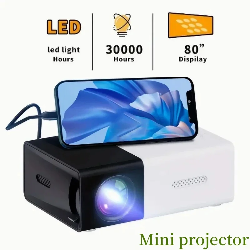 Mini-proyector-LED-port-til-YG300-compatible-con-com-HDMI-USB-audio-TF ...