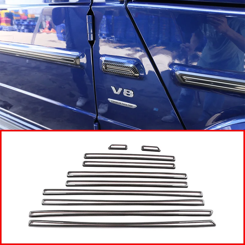 For Mercedes-Benz G-Class G500 W463 2019-2020 ABS Glosy Black Door Trim ...