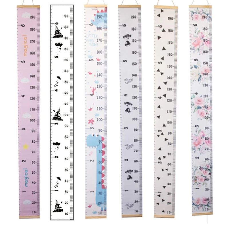 13ME Children Height Ruler Wall Hanging Cartoon Pattern Height Measure ...