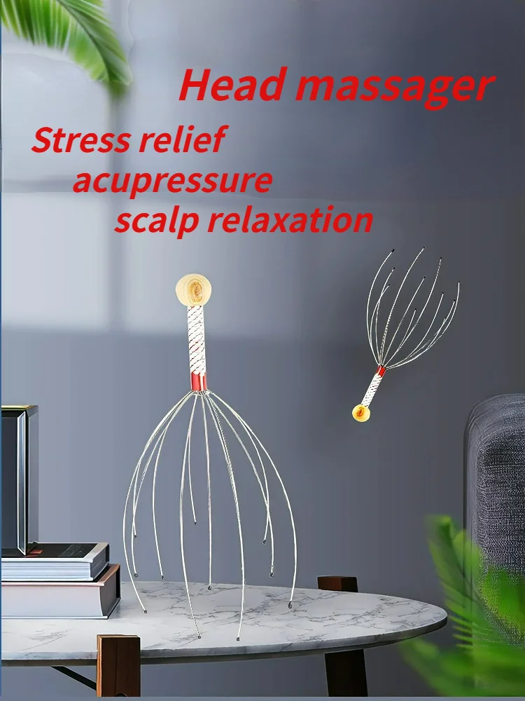 Octopus Head Massager Scalp Massager Relaxation Relief Body Massager ...