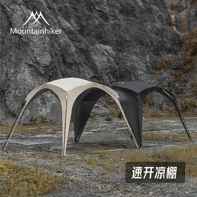 MOUNTAINHIKER-Outdoor-Camping-Awning-Light-Luxury-Round-Gazebo-Big ...