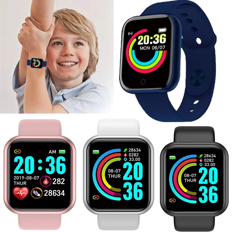 Connected-Watch-Child-Kids-Sport-Bluetooth-Digital-Bracelet-Fitness ...