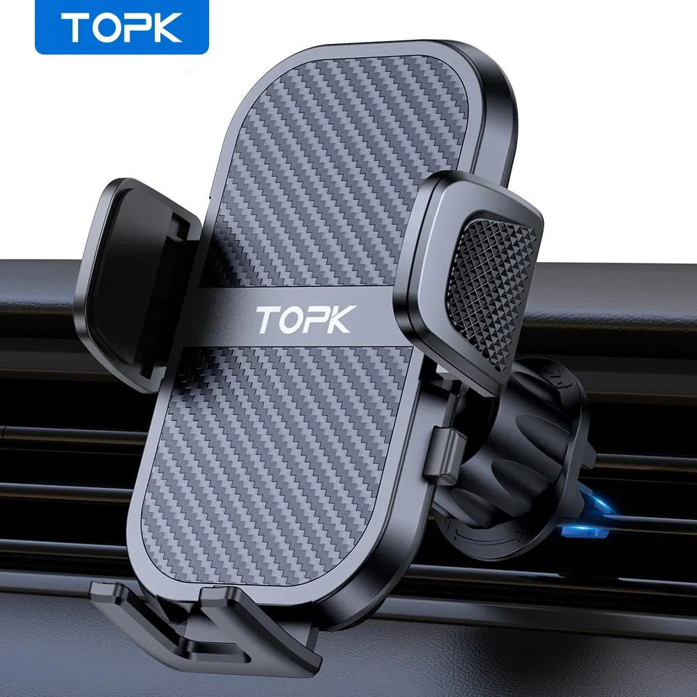 Universal 360° Rotating Car Phone Holder with Adjustable Air Vent Clip ...