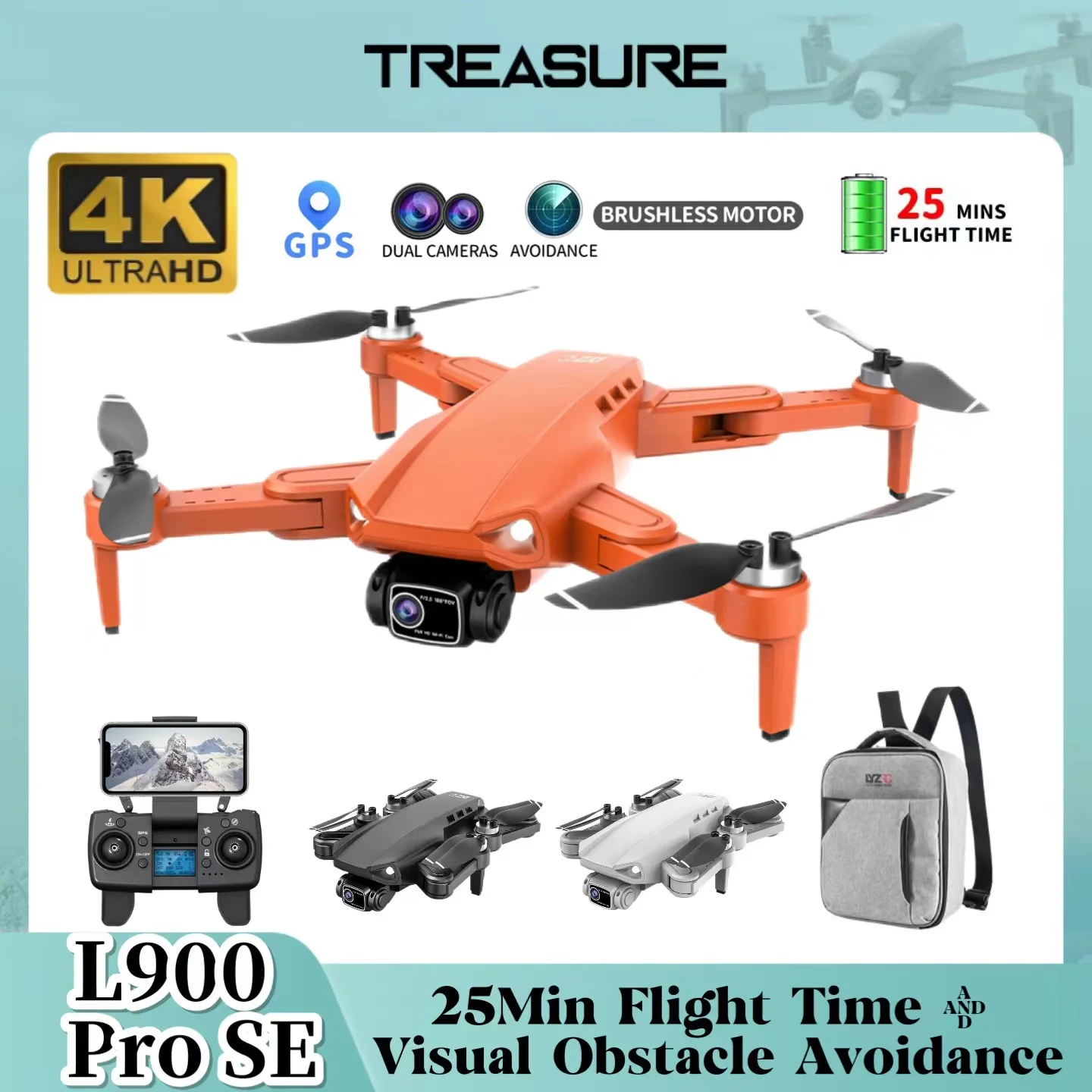 L900-PRO-SE-Drone-5G-WIFI-FPV-4K-Professional-Ultra-clear-Camera-RC ...
