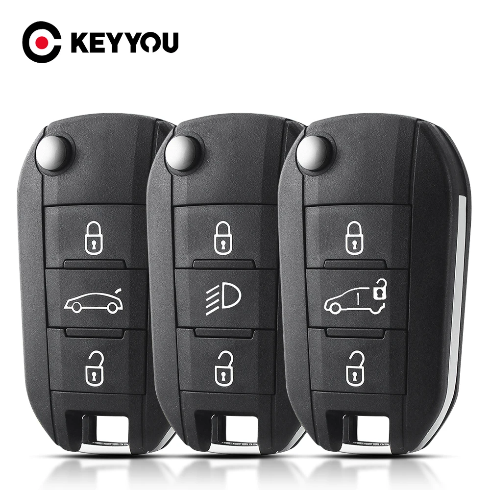KEYYOU-araba-uzaktan-anahtar-kabuk-i-in-Peugeot-508-208-2008-308-3008 ...