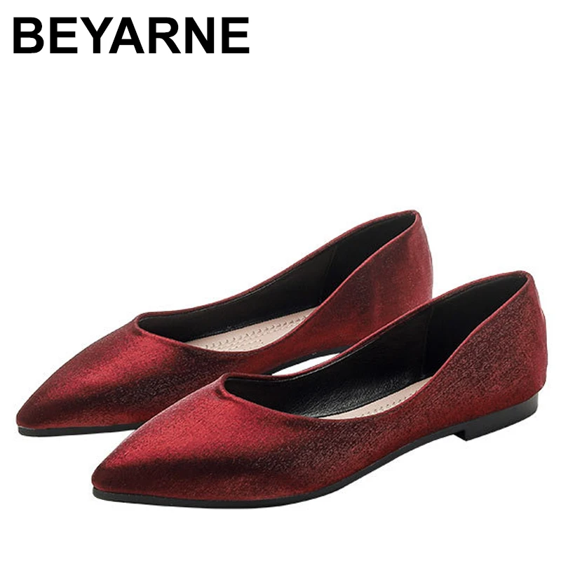 Zapatos planos de trabajo de punta estrecha para mujer, calzado básico ...