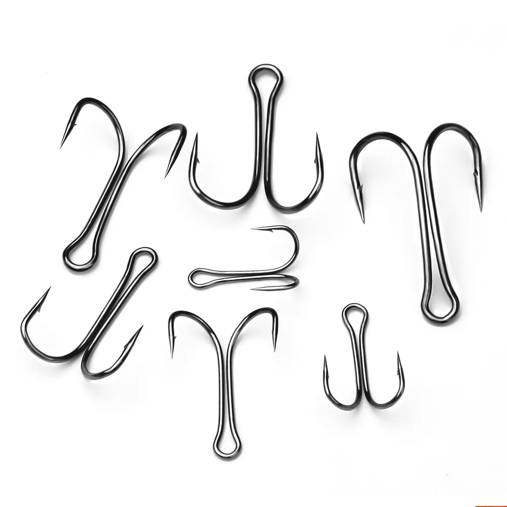 200pcs-Frog-Duple-Hooks-Barbed-Double-Fishing-Hook-Black-Nickel-VIB ...