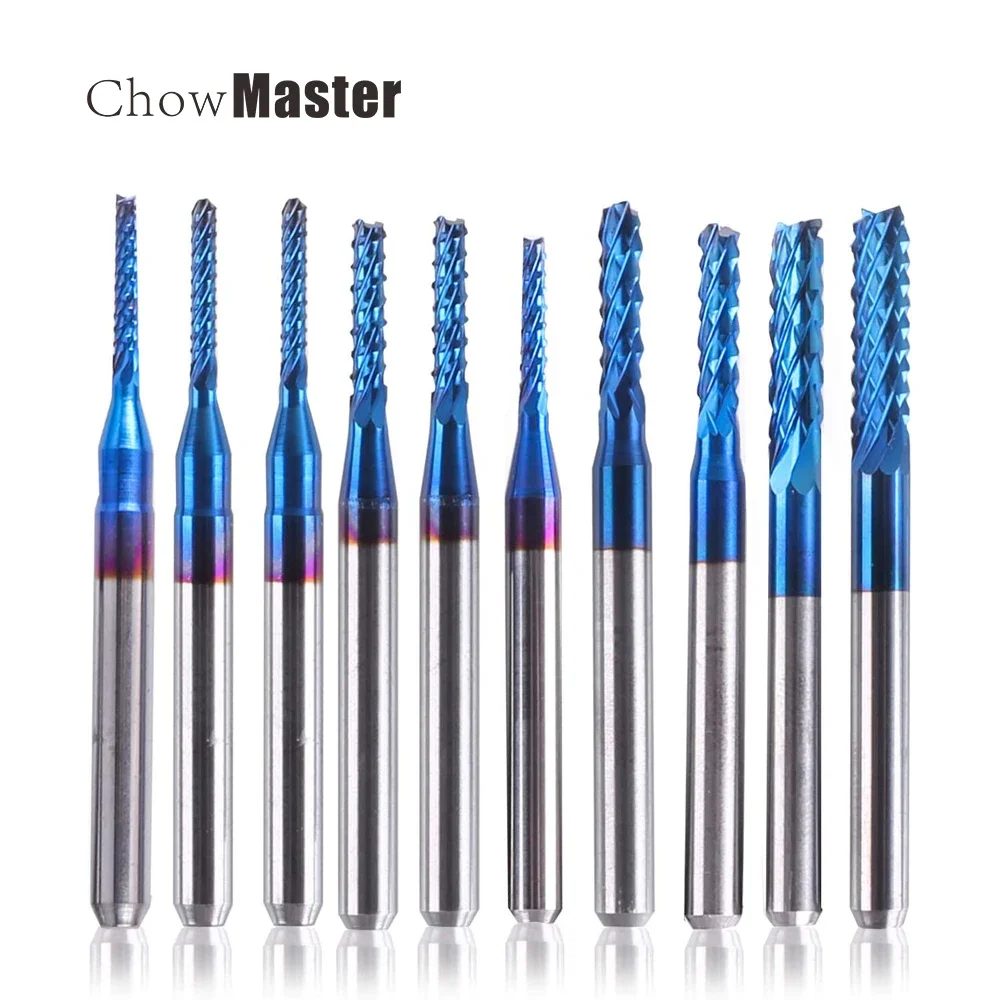 10pcs-0-8-3-175mm-Carbide-PCB-Milling-Cutter-CNC-Router-Bits-Corn-End ...