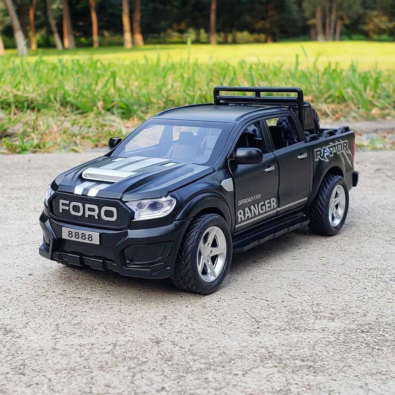 1:32 ford raptor f350 pickup liga carro transportar pneus fora de ...