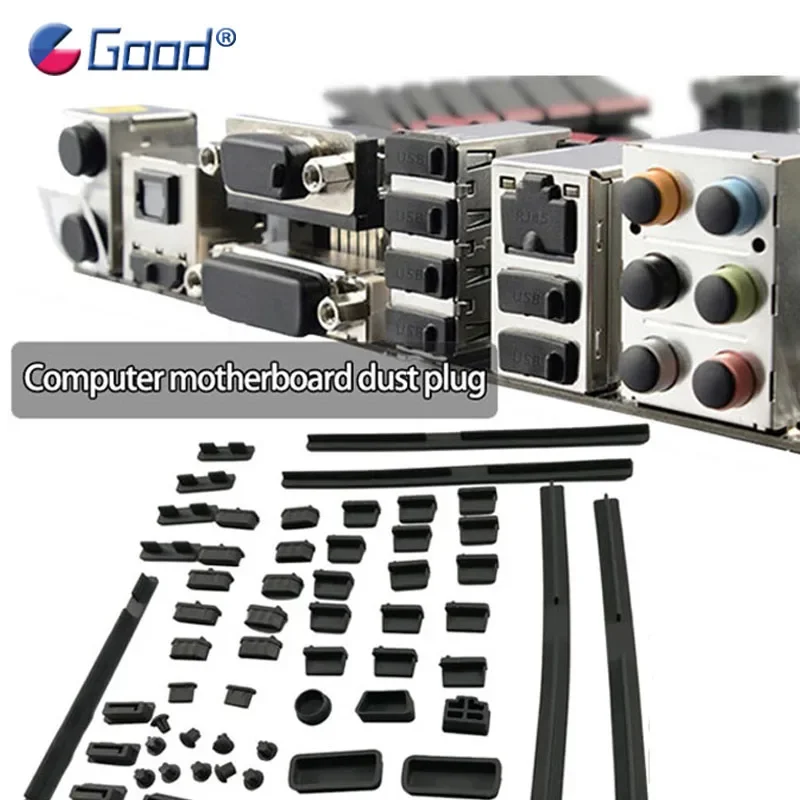 Desktop-Computer-Motherboard-Dust-Plug-VGA-DVI-USB-Network-Cable ...