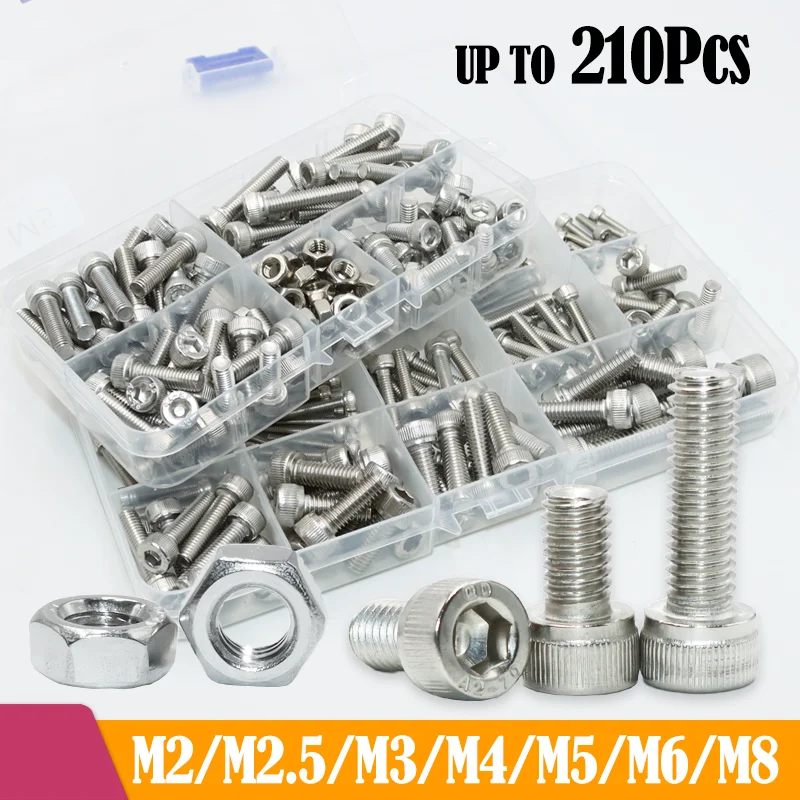 Hex-Socket-Round-Head-Screws-DIN912-304-Stainless-Steel-Hexagon-Cap ...