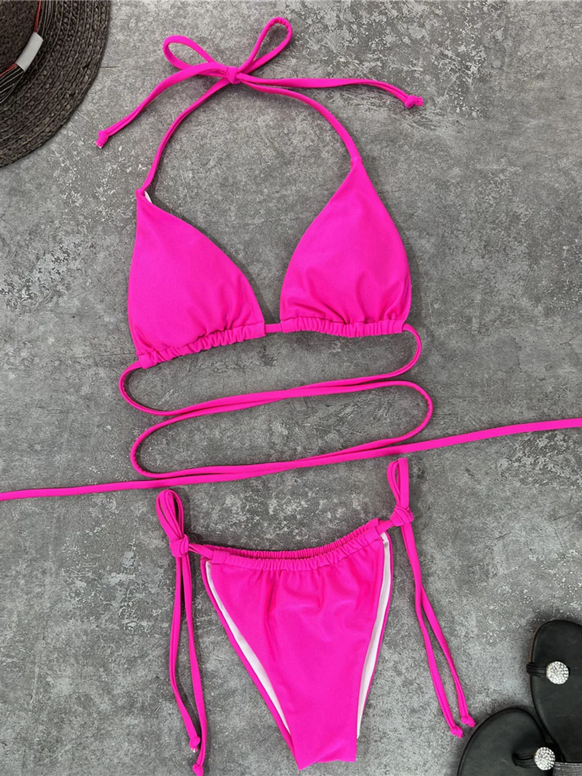 New Sexy Wrap Arround Bikini Women Swimsuit Female Swimwear Two-pieces ...