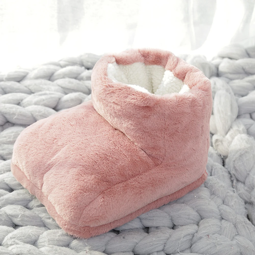Electric Foot Warmer Double USB Charging Warm Foot Cover Feet Slippers ...