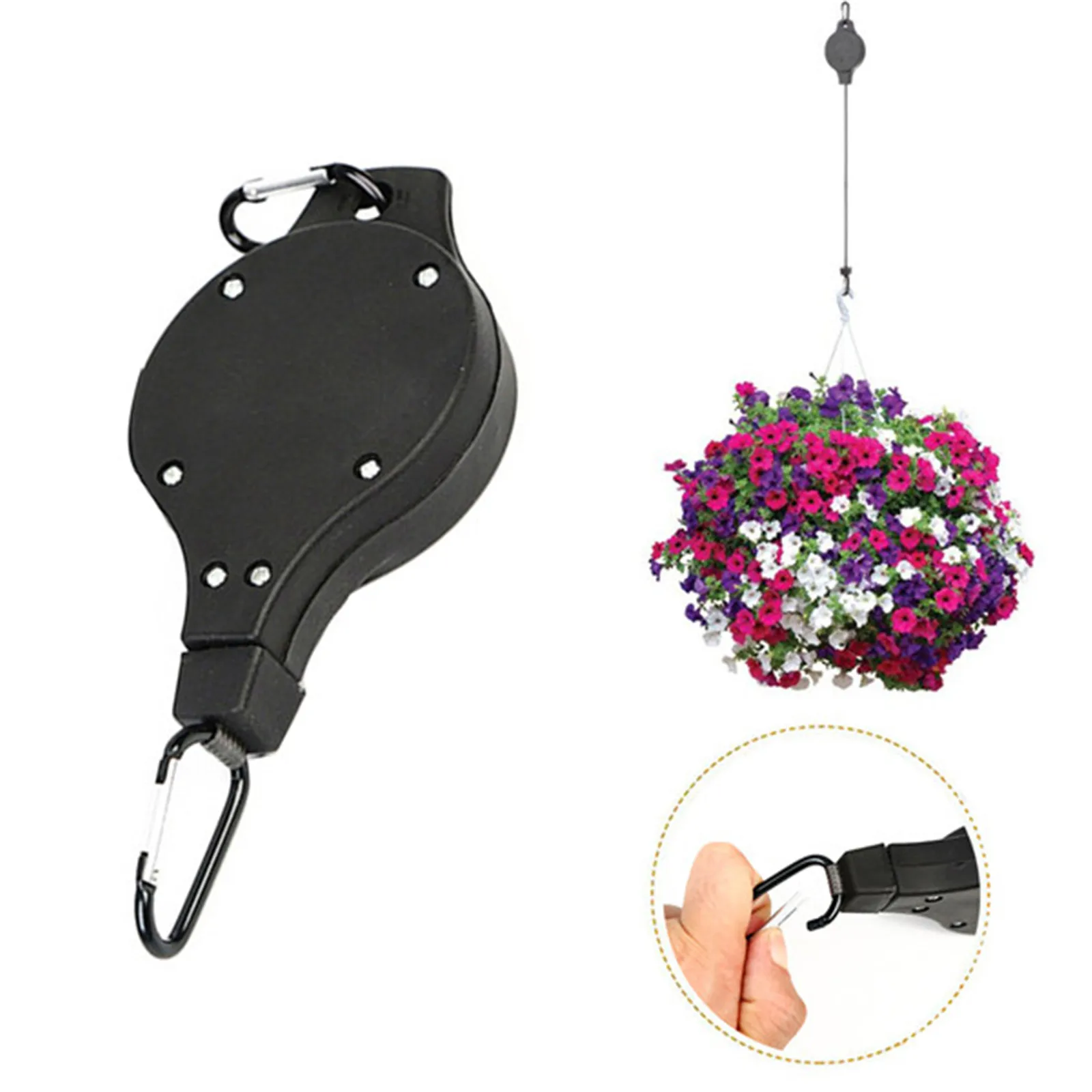 Plastic Plant Pot Hooks Holder | Plastic Household Pulley | Telescopic ...