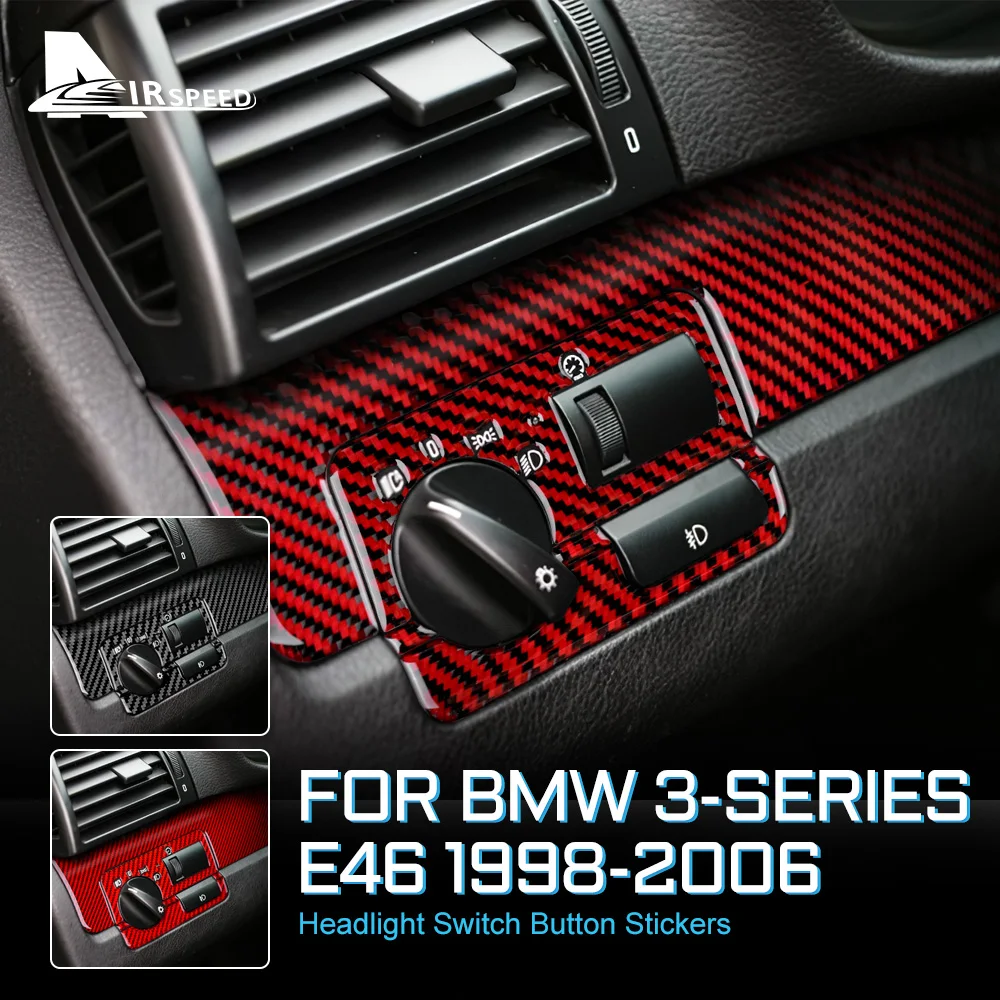 AIRSPEED For BMW E46 Headlight Switch Button For BMW E46 1998-2006 3 ...