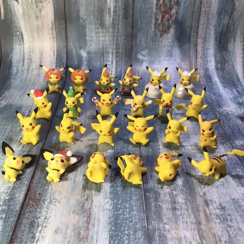 Genuine Bulk Pokemon Various Styles of Pikachu Raichu Figurines Action ...