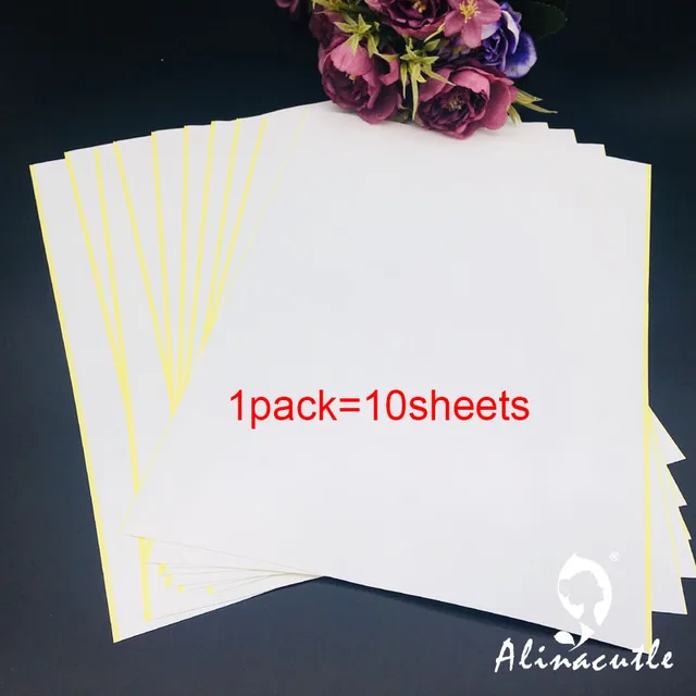 A4 X10 SHEETS Double Sided Tape Adhesive Clear Strong Sticky ...