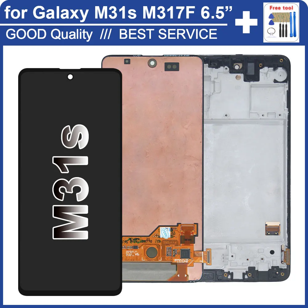 Pantalla LCD Super AMOLED para Samsung Galaxy M31s M317F, repuesto de ...