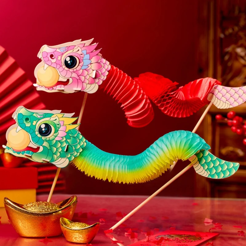 2025-New-Year-Dance-Dragon-Snake-DIY-Stretch-Toy-Handmade-Gift-Paper ...