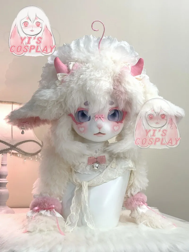 Costum-Furry-Kig-Beast-Head-Furry-Head-Kigurumi-Cute-Baby-Sheep-Cosplay ...
